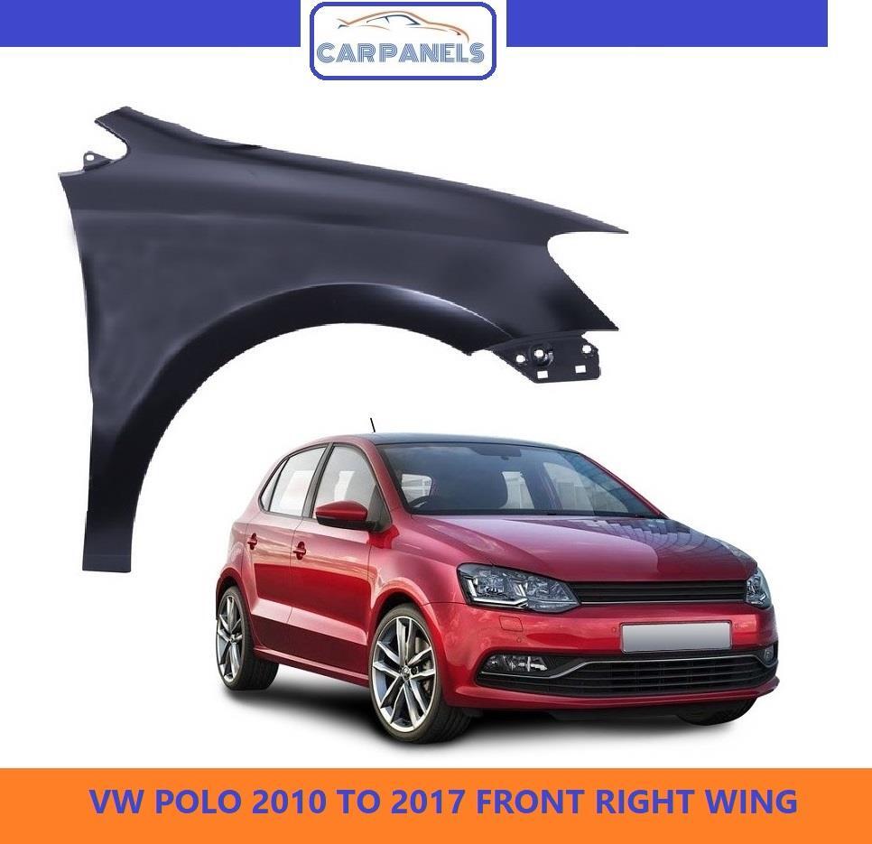 VOLKSWAGEN POLO 6R FRONT WING 2009 - 2017 FENDER RH RIGHT O/S DRIVERS ...