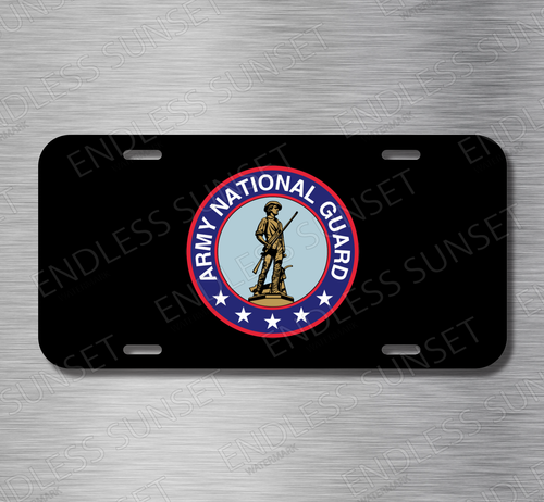 USA Federal military reserve force National Guard License Plate Front ...