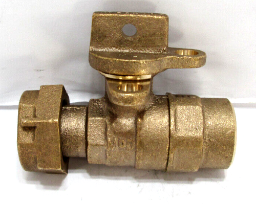 McDonald ~ 1" ~ Brass Ball Valve Curb Stop CTS ~ With Lockwing ~ 300 ...