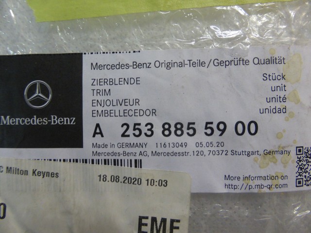 Genuine MERCEDES GLC W253 Front Lower Grille Trim Outside Left ...