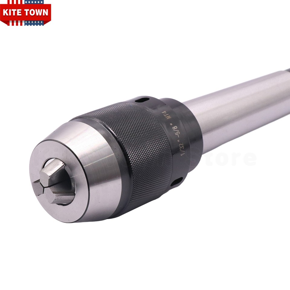 1/32" - 5/8" Keyless Drill Chuck with Morse Taper 4 MT4 Integral Shank ...