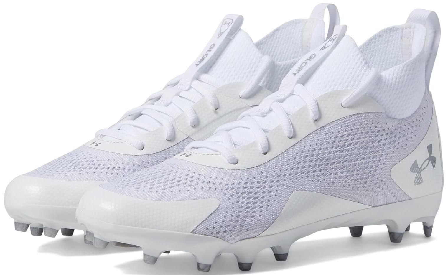 Size 10 - Under Armour Glory 2 MC Lacrosse White Metallic Silver W for ...