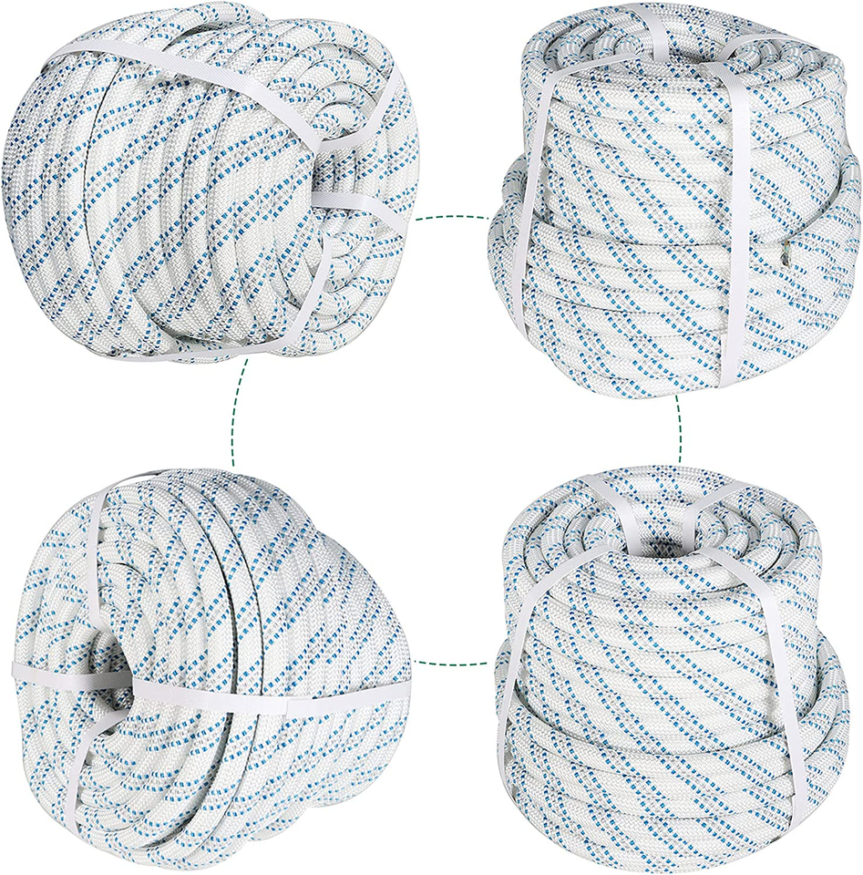 3/4 Inch X 150 Feet Double Braid Polyester Rope, Arborist Bull Rope ...