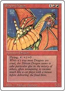 Magic MTG - Shivan Dragon - Revised - 3ème Edition - EXC - EN | eBay