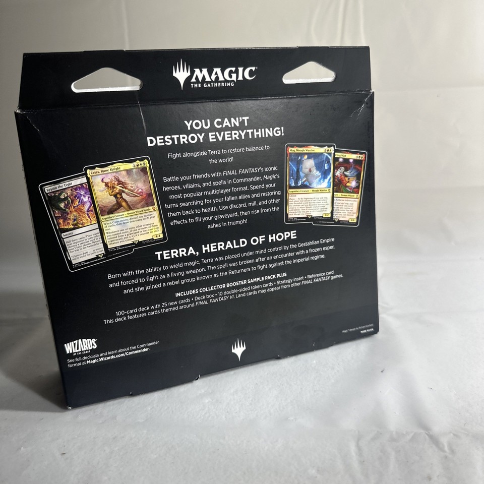 Magic The Gathering Final Fantasy Commander Deck TERRA Revival Trance ...