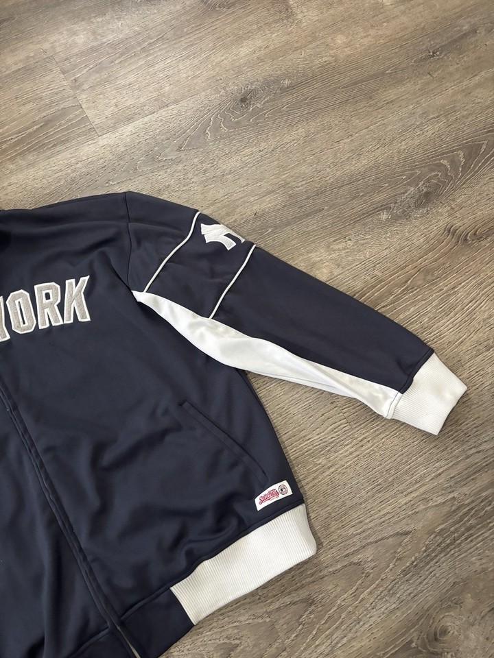 New York Yankees Full Zip Track Jacket - Blue Color Track Jacket by ...