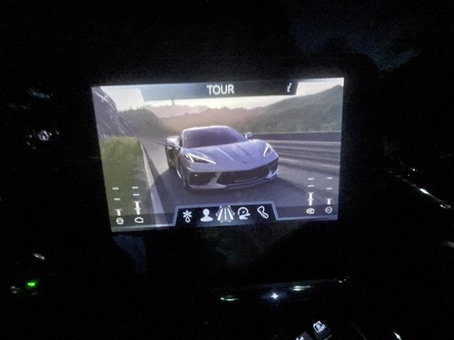 CHEVY CORVETTE C8 DASHBOARD INFO DISPLAY SCREEN MONITOR W/carbon 8" OEM ...