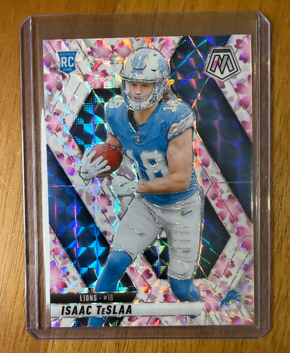 2025 Panini Mosaic Isaac Teslaa Cherry Blossom #/20 Detroit Tesla RC | eBay