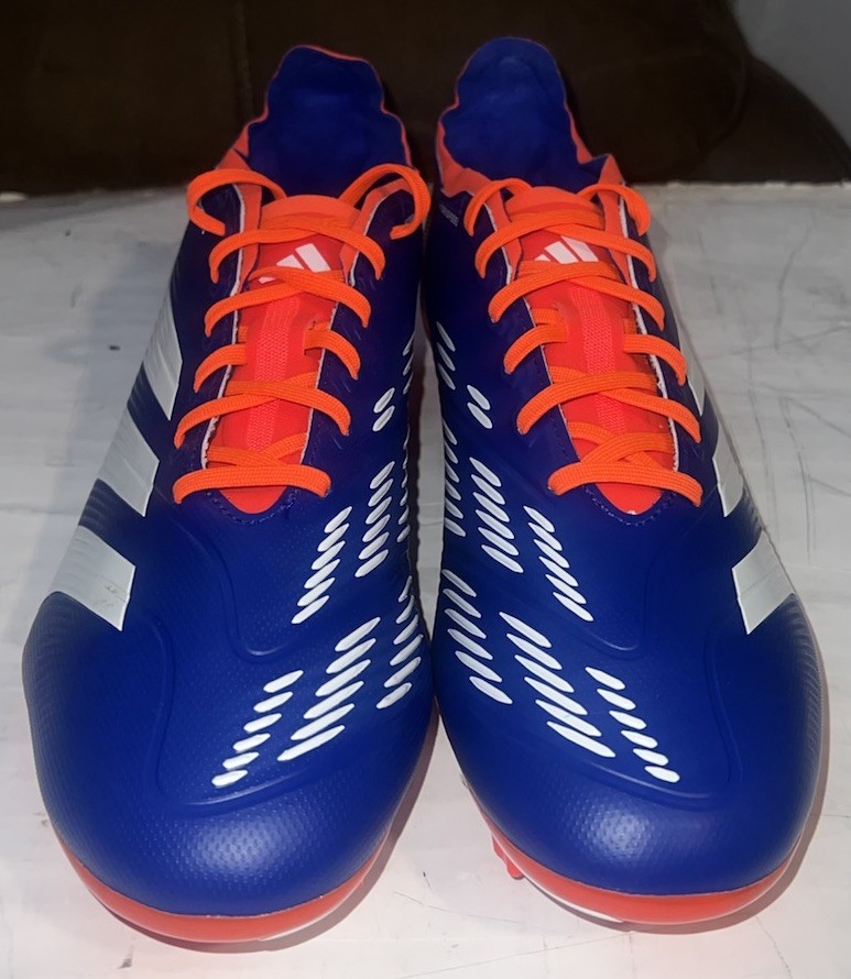 Adidas Predator HybridFeel Blue/Neon Orange/White Soccer Cleats Mens ...