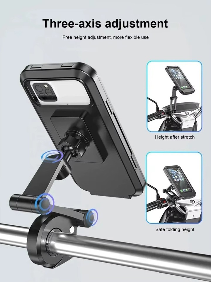 360° Bike & Motorcycle Waterproof Phone Mount Holder Case for All ...
