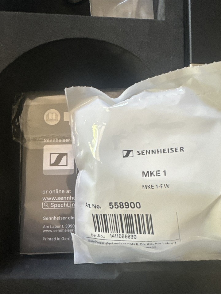 Sennheiser Speechline Digital Wireless Body pack With MKE 1 Lavalier SL ...