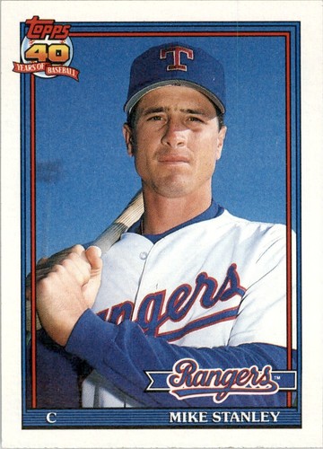 1991 Topps Mike Stanley (10 Texas Rangers #409 Baseball Card | eBay
