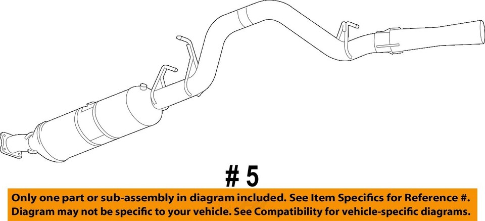 GM OEM 17-19 Sierra 2500 HD Exhaust Components-Muffler Pipe 84181079 | eBay
