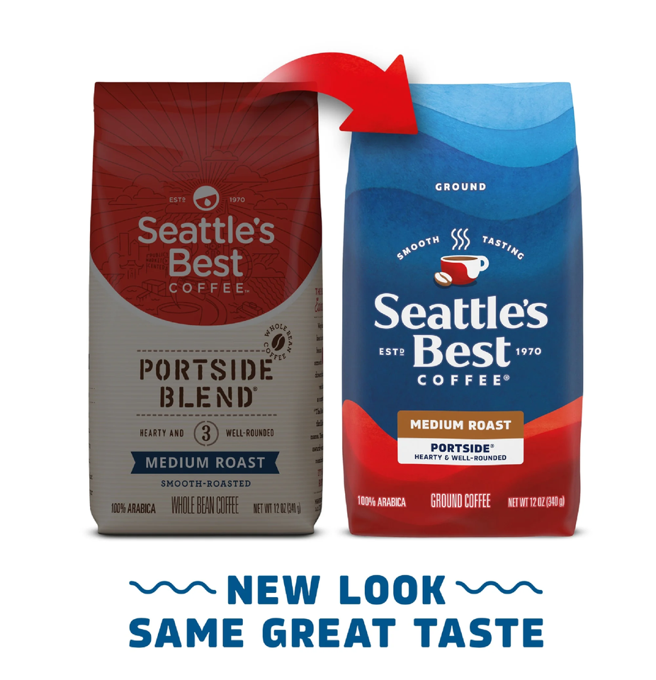 Seattle's Best Coffee Portside Blend Medium Roast Ground Coffee, 12 oz ...