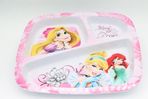 Disney Princess Plate - Cinderella, Ariel, Rapunzel - "Born To Dream ...
