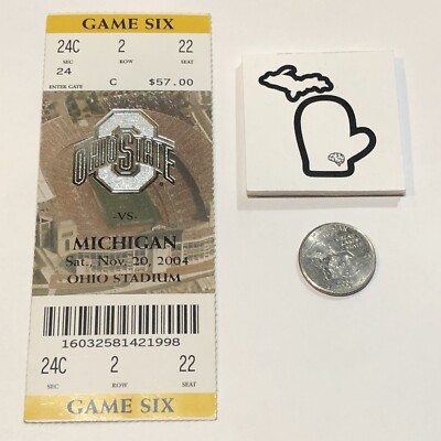 2004 Michigan v Ohio State The Game Original Football Ticket Stub OSU ...