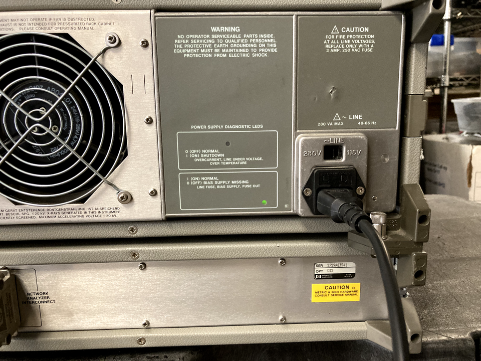 HP 8753C 300KHz -3GHz Network Analyzer w/ 85046A Opt 010, 002 For Parts ...