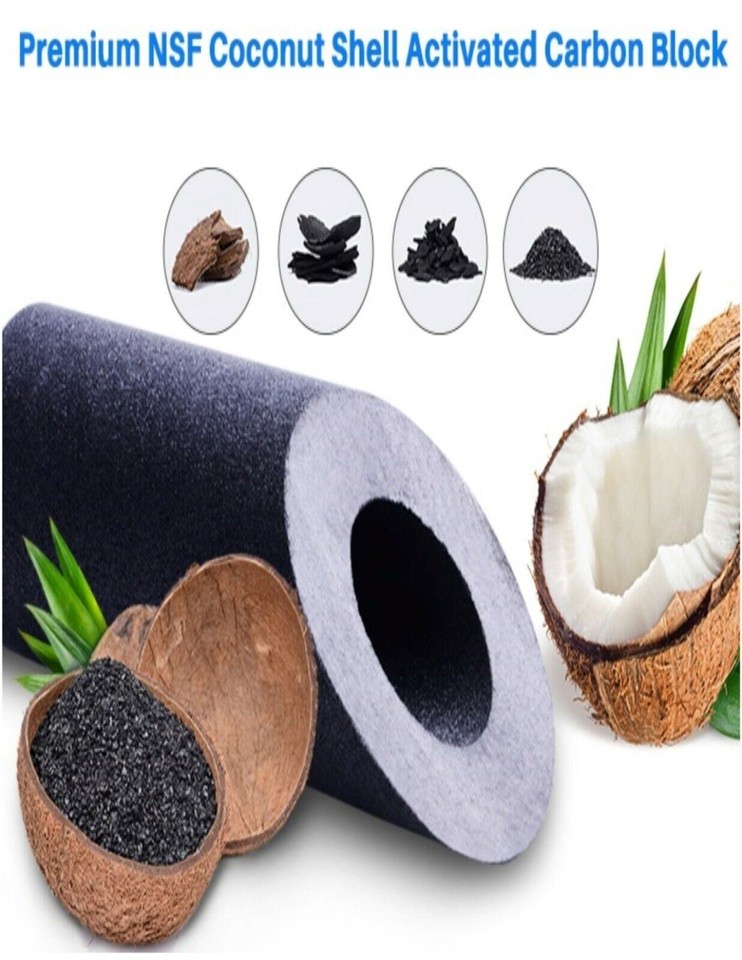 CFS 4 Pack Water Filter Kit Includes Carbon Block, PP Sediment, GAC ...