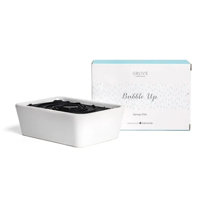 New Grove Collaborative Bubble Up Dish Soap Dispenser Sponge Dish | eBay