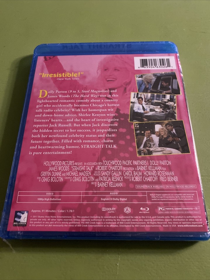 Straight Talk (Blu-ray Disc, 1992). Dolly Parton. James Woods ...