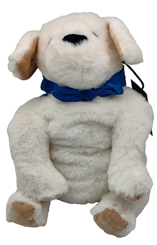 New Two Blind Brothers White Guide Dog Pip with Brail in Ear and on ...