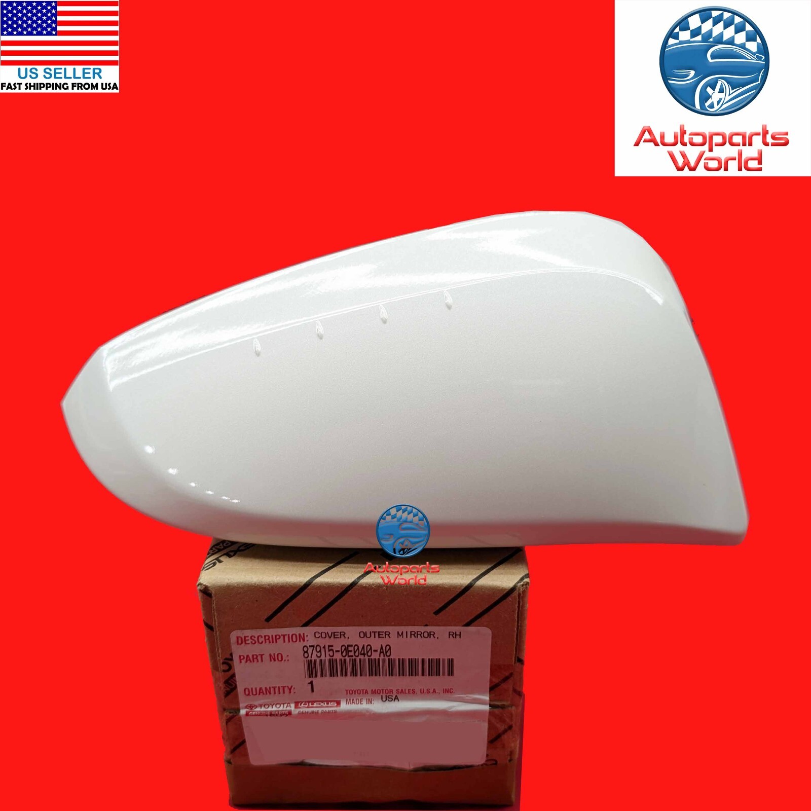 Toyota OEM Door Side Rear View-mirror Cover Cap Trim Right 879150E040A0 ...