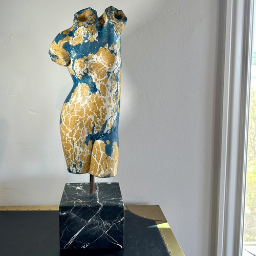 Kelly Wearstler Rarity Female Torso Sculpture In Concrete On White ...