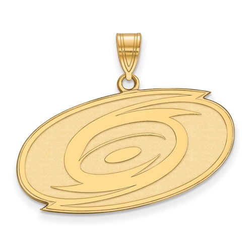 10k Yellow Gold NHL LogoArt Carolina Hurricanes Large Pendant | eBay