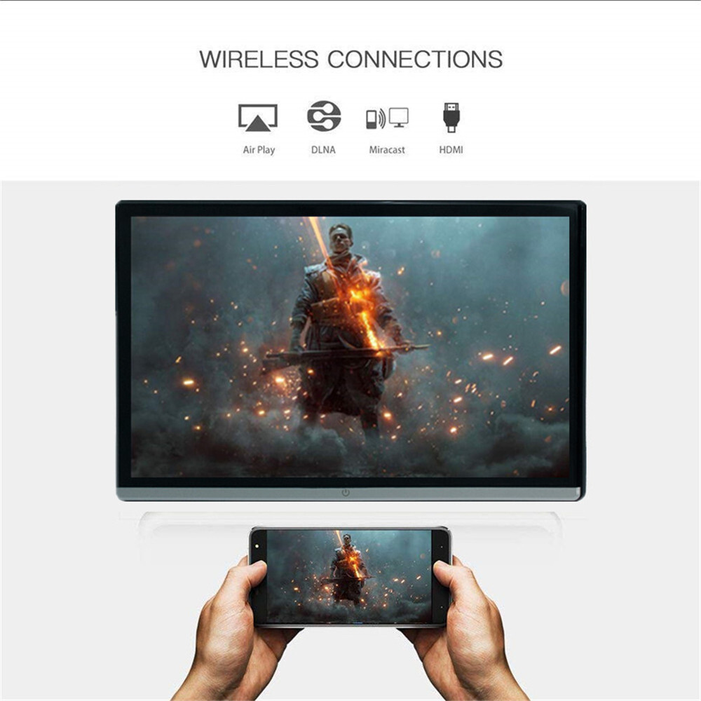 2Pcs 13.3in Car Rear Android Headrest Monitor Bluetooth Touch Screen ...