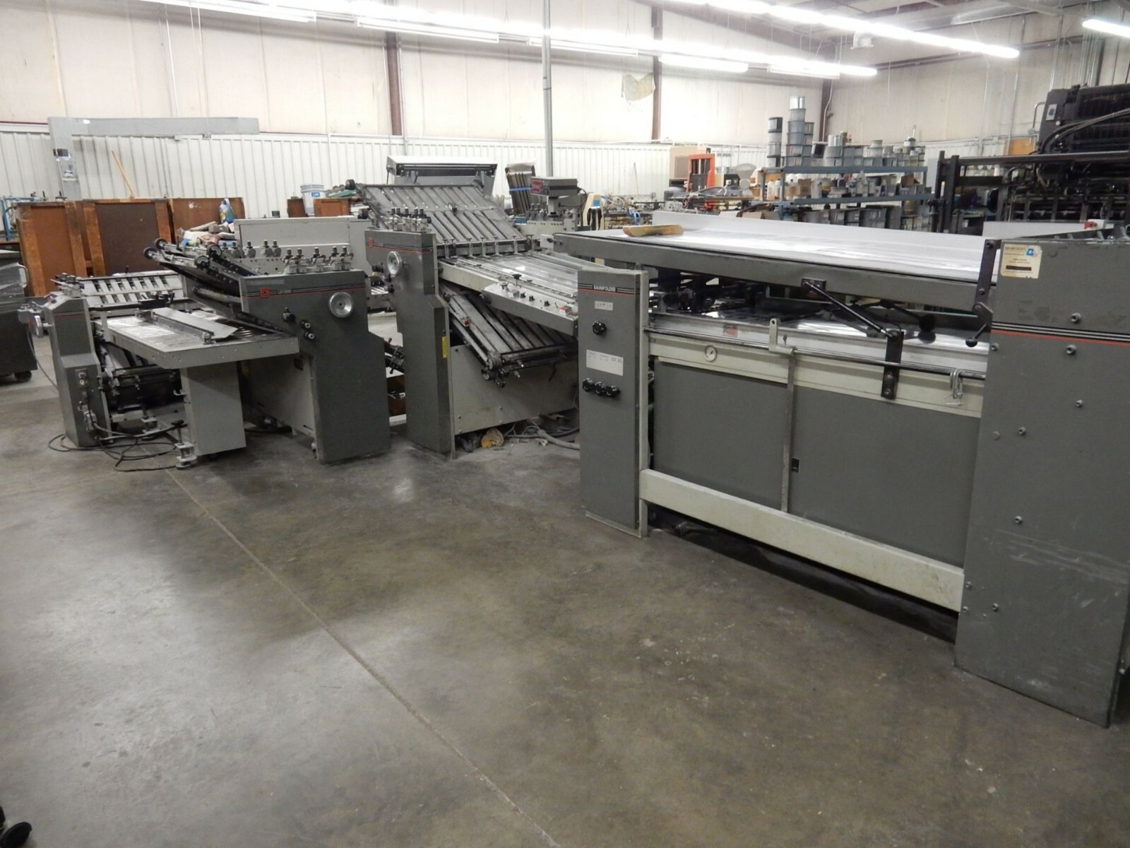 BAUMFOLDER FOLDING MACHINE **FOR PARTS ONLY** --SEE DESCRIPTION-- | eBay