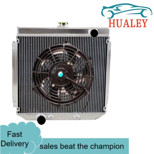 Aluminum Radiator+fan for Ford XY 250 XW 302 GS GT 351 Cleveland Falcon ...