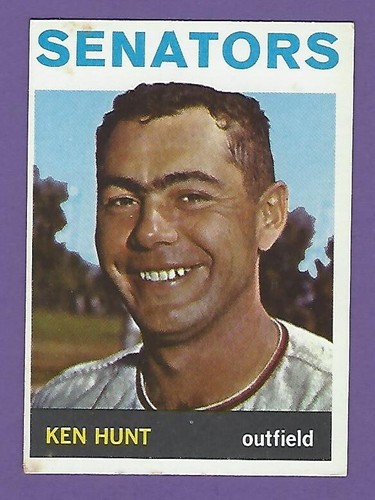 1964 Topps - #294 Ken Hunt - Washington Senators - VgEx ST (hs) | eBay