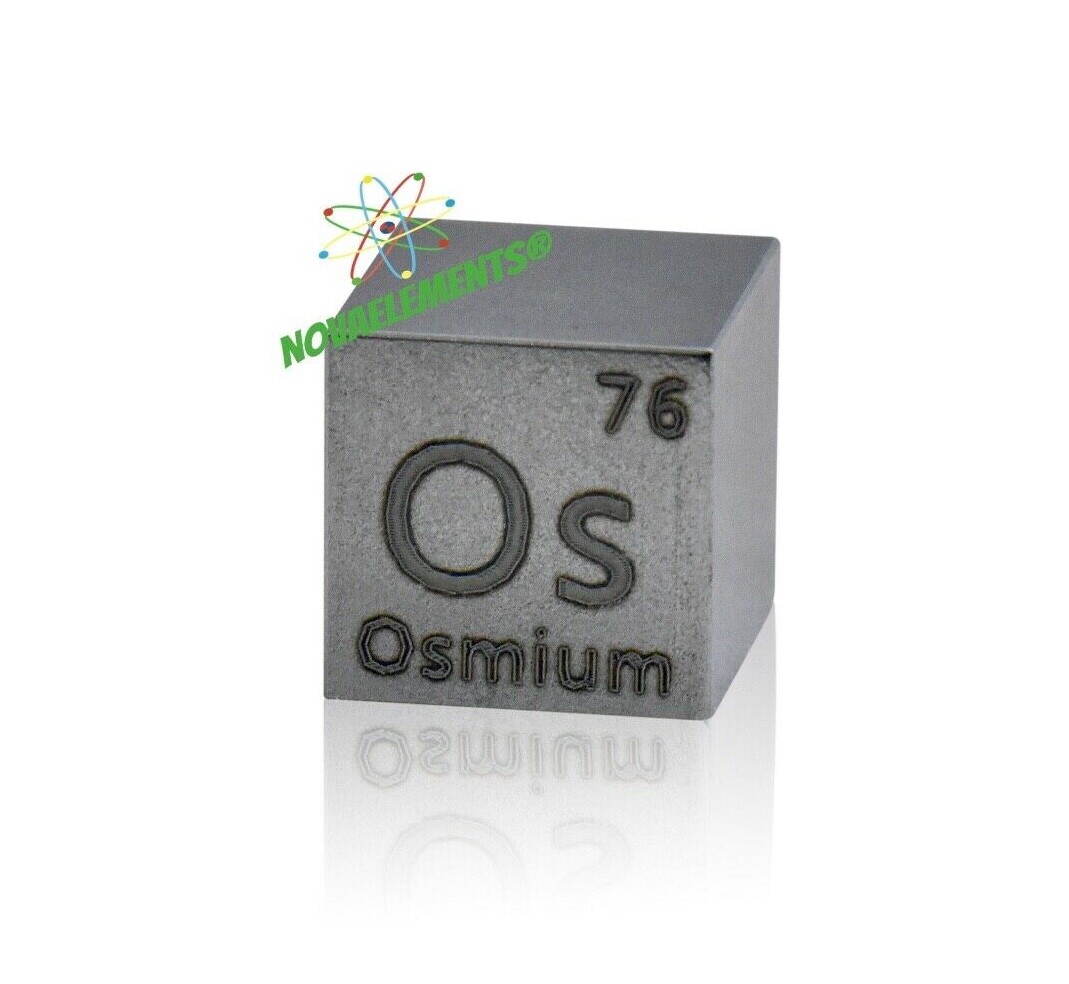 Osmium Metal 10mm Standard Density Cube >99.95% for collection with ...