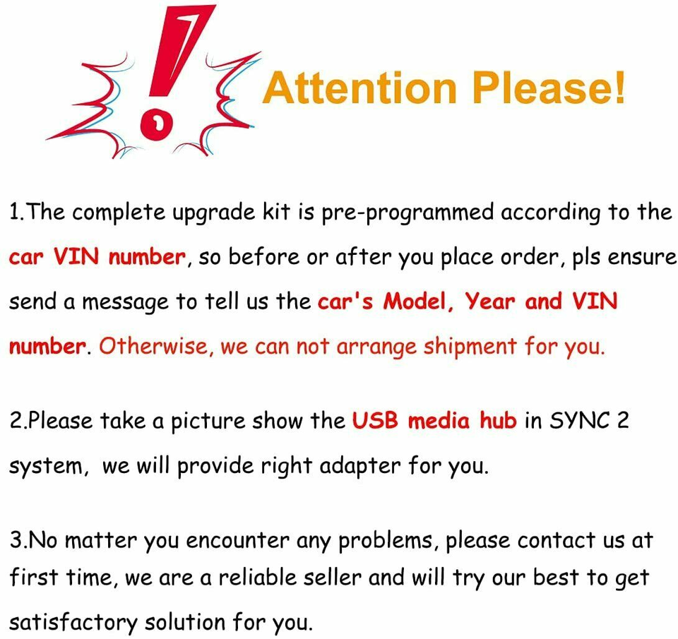 Fit for Ford Sync3 APIM Module Carplay New Map SYNC 2 to 3 Upgrade Kit ...