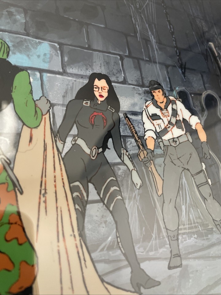 G.I. Joe Baroness Mainframe Production Cel/Master Background Setup ...