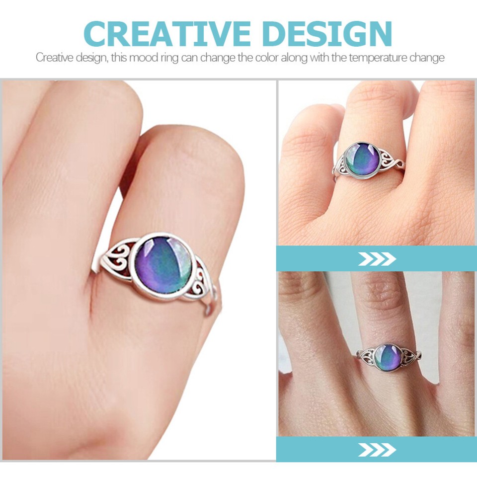 Temperature Change Ring Women Color Changing Ring Kids Mood Ring | eBay