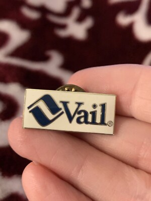 Vintage Vail Gold Tone Enamel Lapel Pin (GW5) | eBay