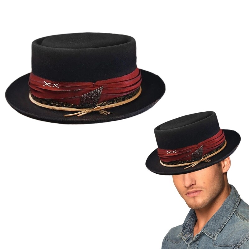 French Style Trilby Hat for Adult Outdoor Carnivals Party Proms Fedoras ...