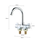 Foldable RV Faucet Rotating Two Handle Deck/Wall Mounted RV Kitchen ...