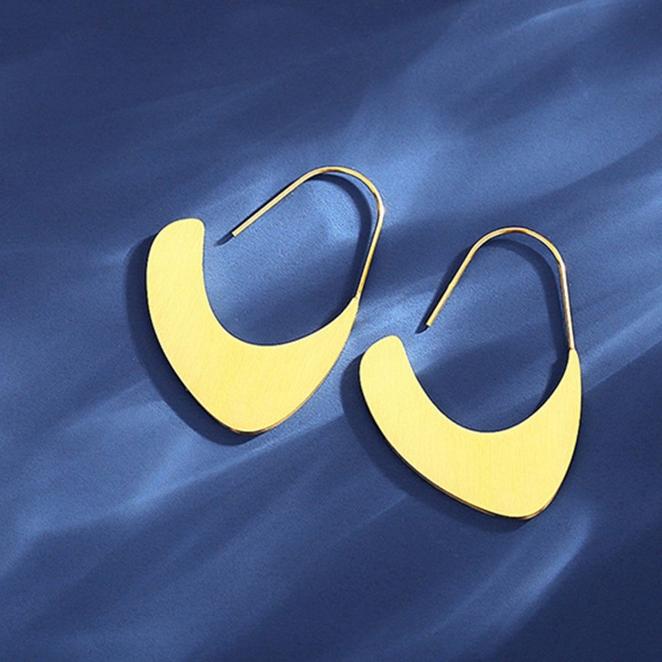 Ear Rings Earrings for Women Simple Dangle Chunky No-piercing Hoop ...