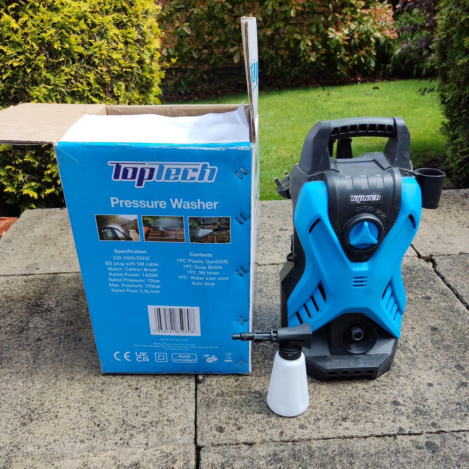 Top Tech Pressure Washer 1400W 105 Bar | eBay UK
