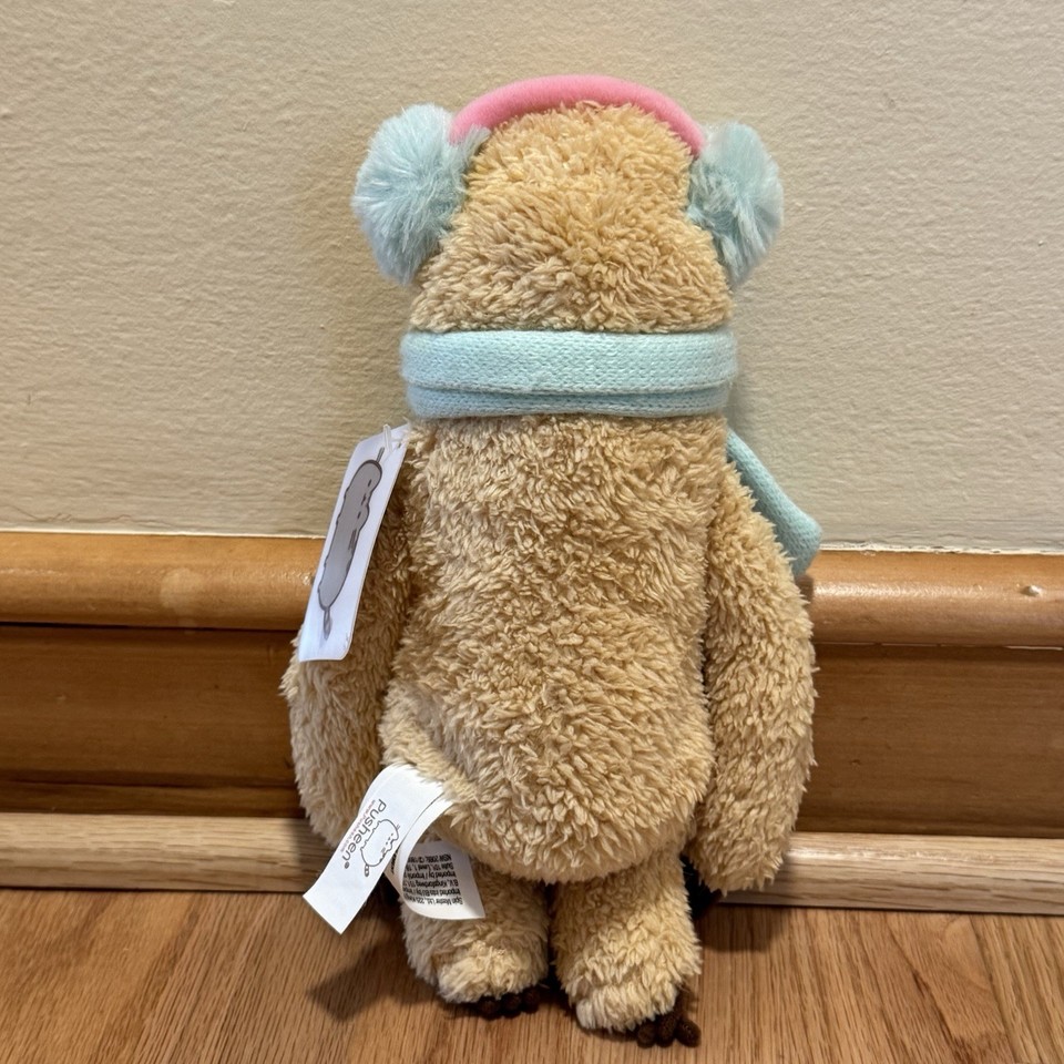 Pusheen Winter Sloth With Blue & Pink Earmuffs - NWT 10” Plush Stuffed ...