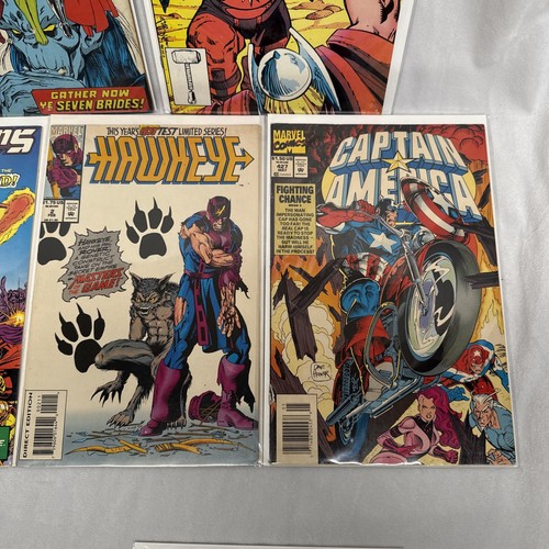 Vintage Marvel Comics Job Lot Of 10 Captain America, Thor, Avengers ...