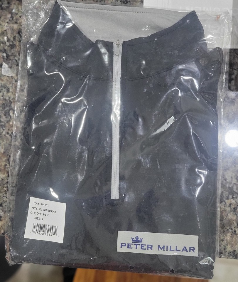 Peter Millar Men's Perth Performance Quarter-Zip Knitwear ME0EK40 Size ...