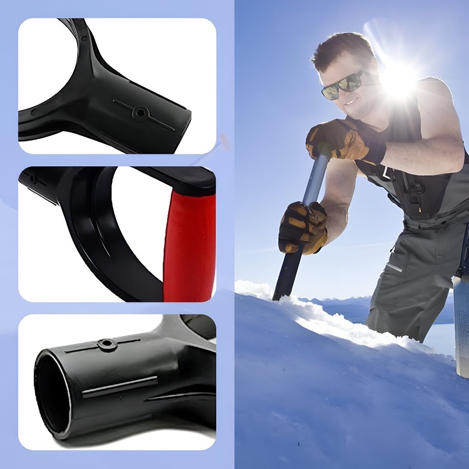 2 Pack 1-1/4” D-Grip Shovel Handles Polypropylene Replacement for Rakes ...