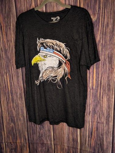 American AF AAF Nation T-Shirt Men's [L] Bald Eagle Mullet USA ...
