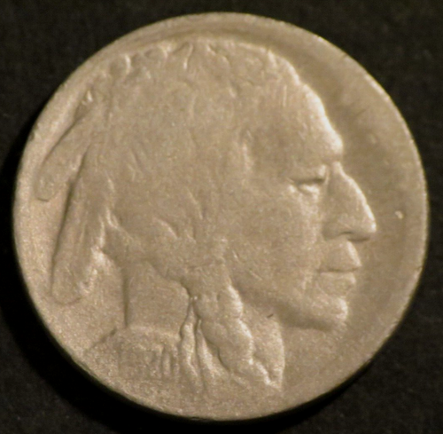1920 S Buffalo Nickel Semi-Key Date Horn Details Holo-Restored Five 5c ...