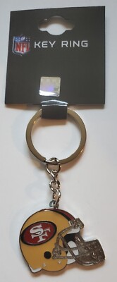 NFL - SAN FRANCISCO 49ERS HELMET OFFICIALLY LICENSED TEAM KEY CHAIN KEY ...