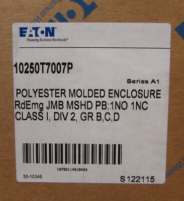 EATON CUTLER HAMMER 10250T7007P Red Jumbo E STOP Push Button Station ...