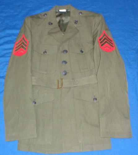 MARINES CORPS USMC ALPHA COAT SERVICE DRESS BLOUSE UNIFORM JACKET SIZE ...